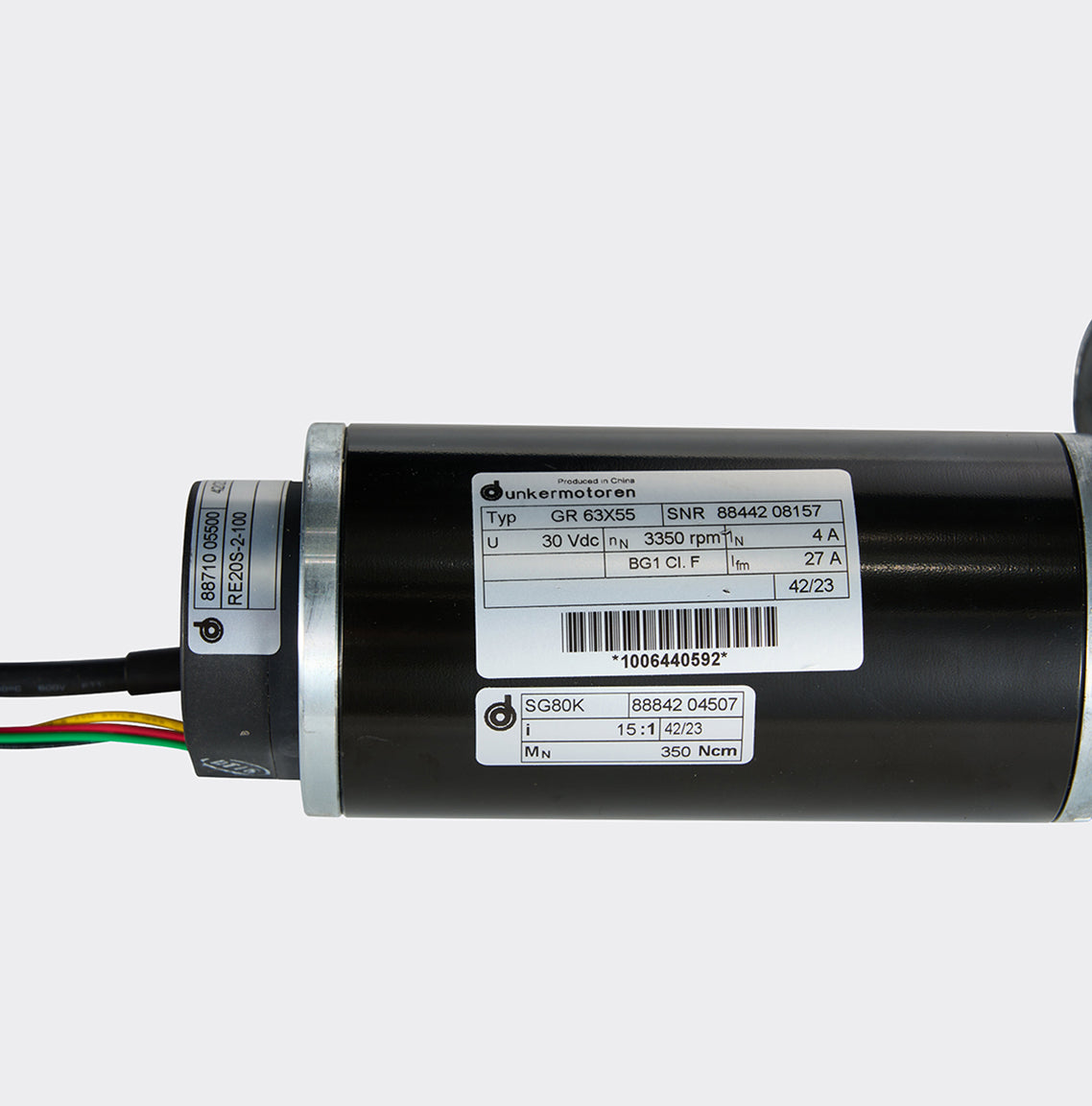 Dunkermotoren GR63x55 30V Motor - Offical Distributor of Dunkermotoren